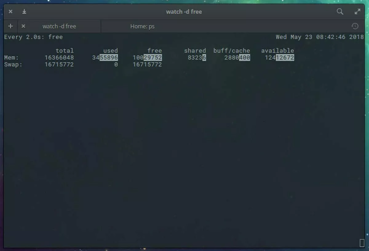 Linux Watch命令 | myfreax