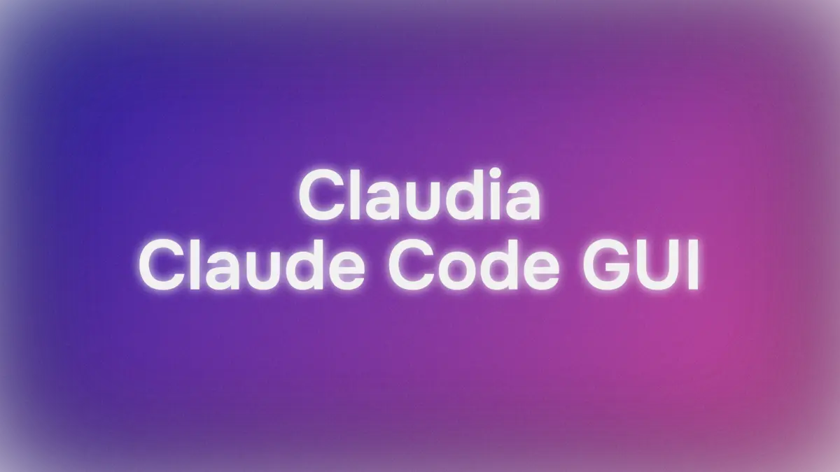 Claude AI 代码开发的开源 GUI 工具 Claudia | myfreax